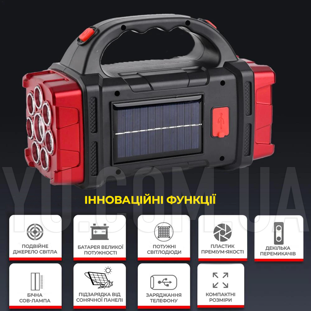 Ліхтар - світильник акумуляторний переносний світлодіодний HB-1678 38w ...