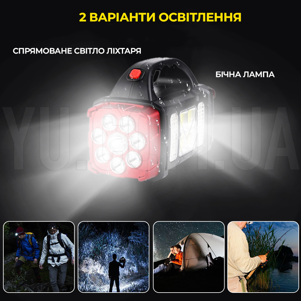 Ліхтар - світильник акумуляторний переносний світлодіодний HB-1678 38w ...